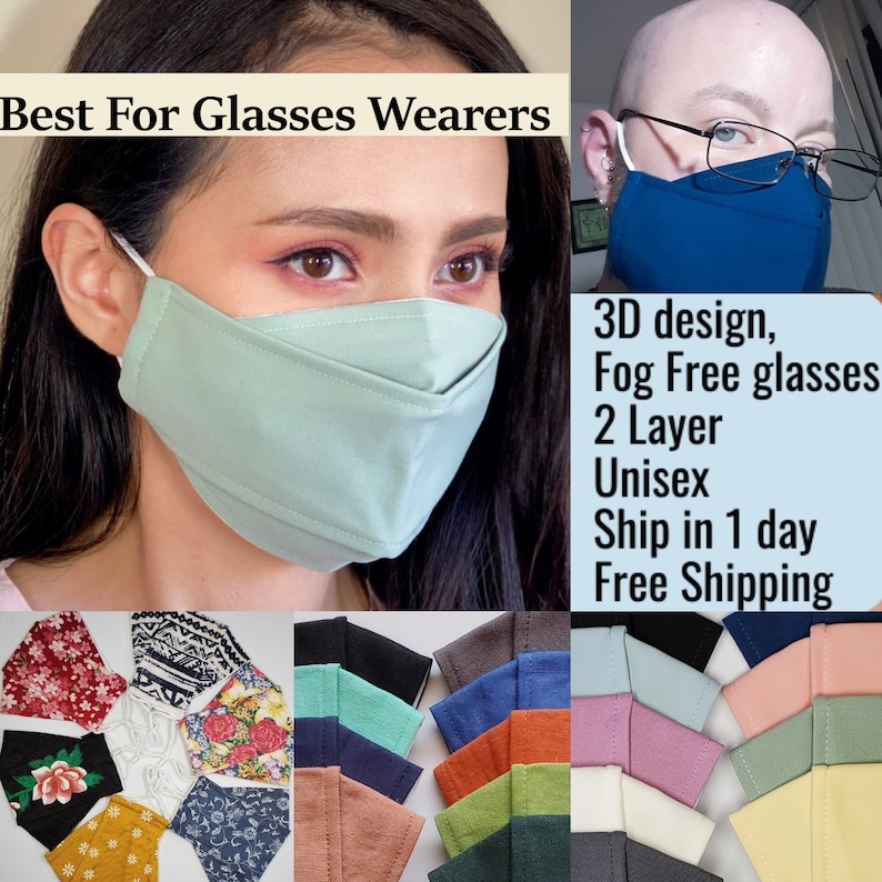 Small Face Mask Premium Mask No Nose Wire Anti Fog Face - Etsy