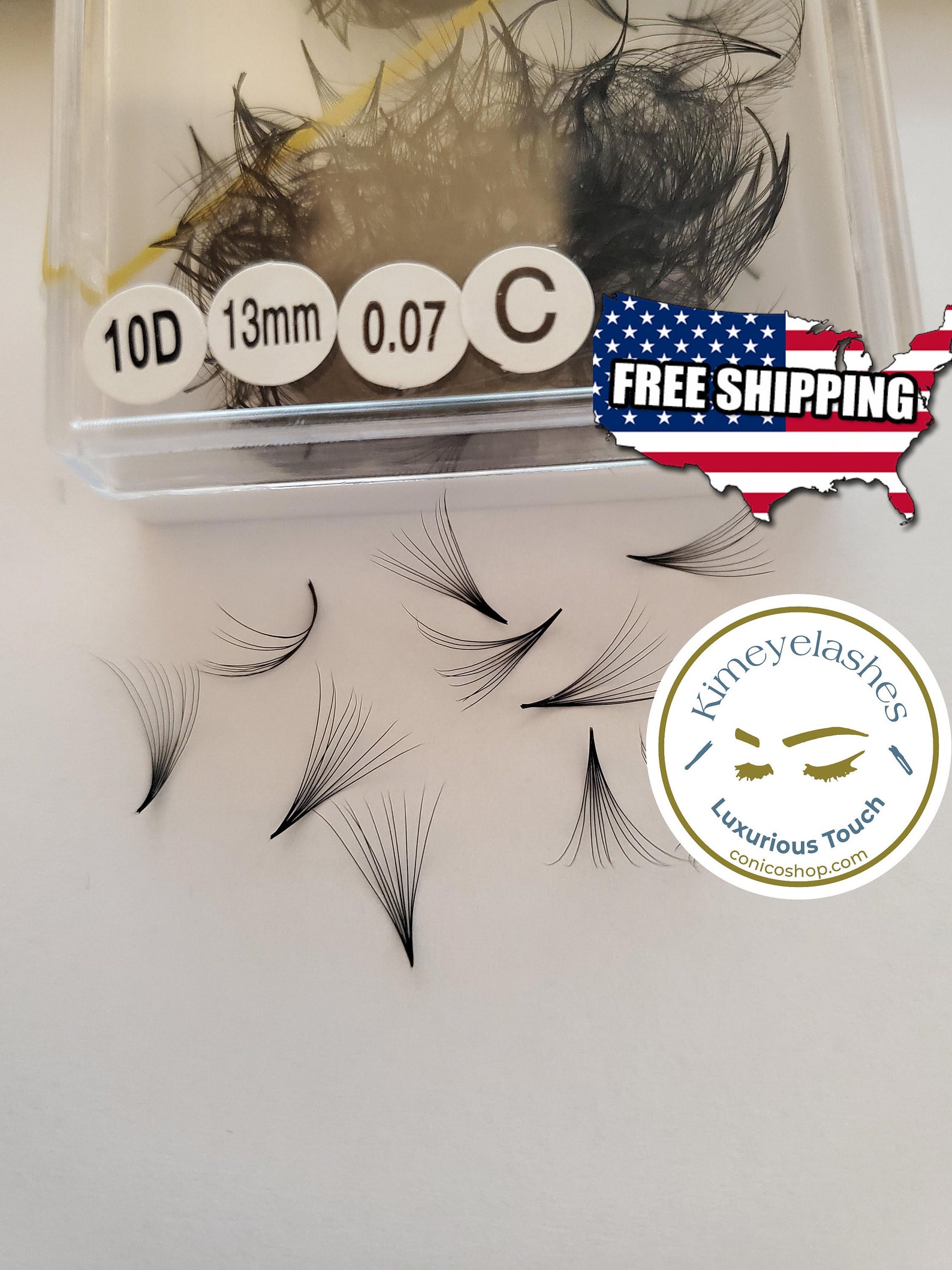 10D 1000 Fans Premade Mega Volume Loose Fans C D Curl 0.07. | Etsy