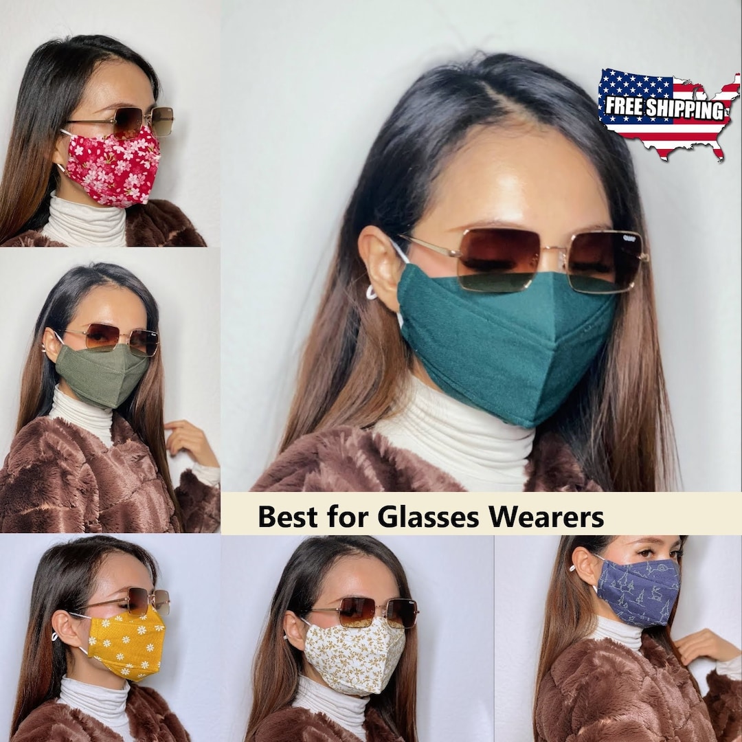 Best Anti Fog Face Mask Bundle US Handmade Easy Breathe Japanese Cotton ...