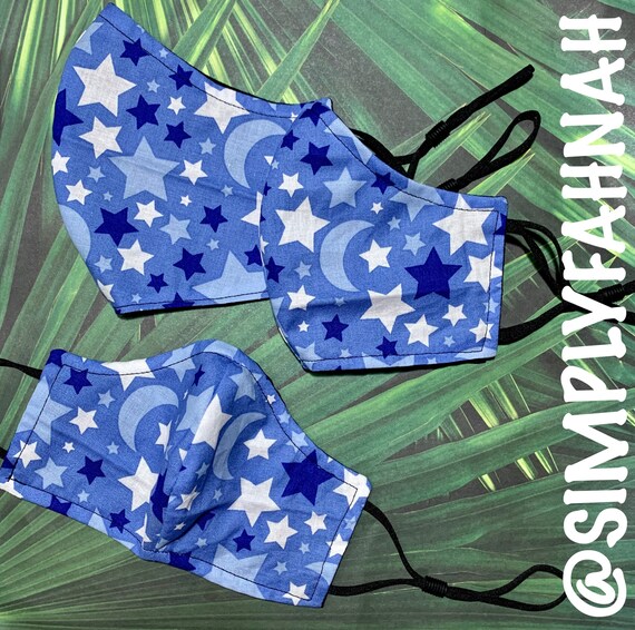 Star Face Mask/Adjustable Face Mask/Face Mask | Etsy