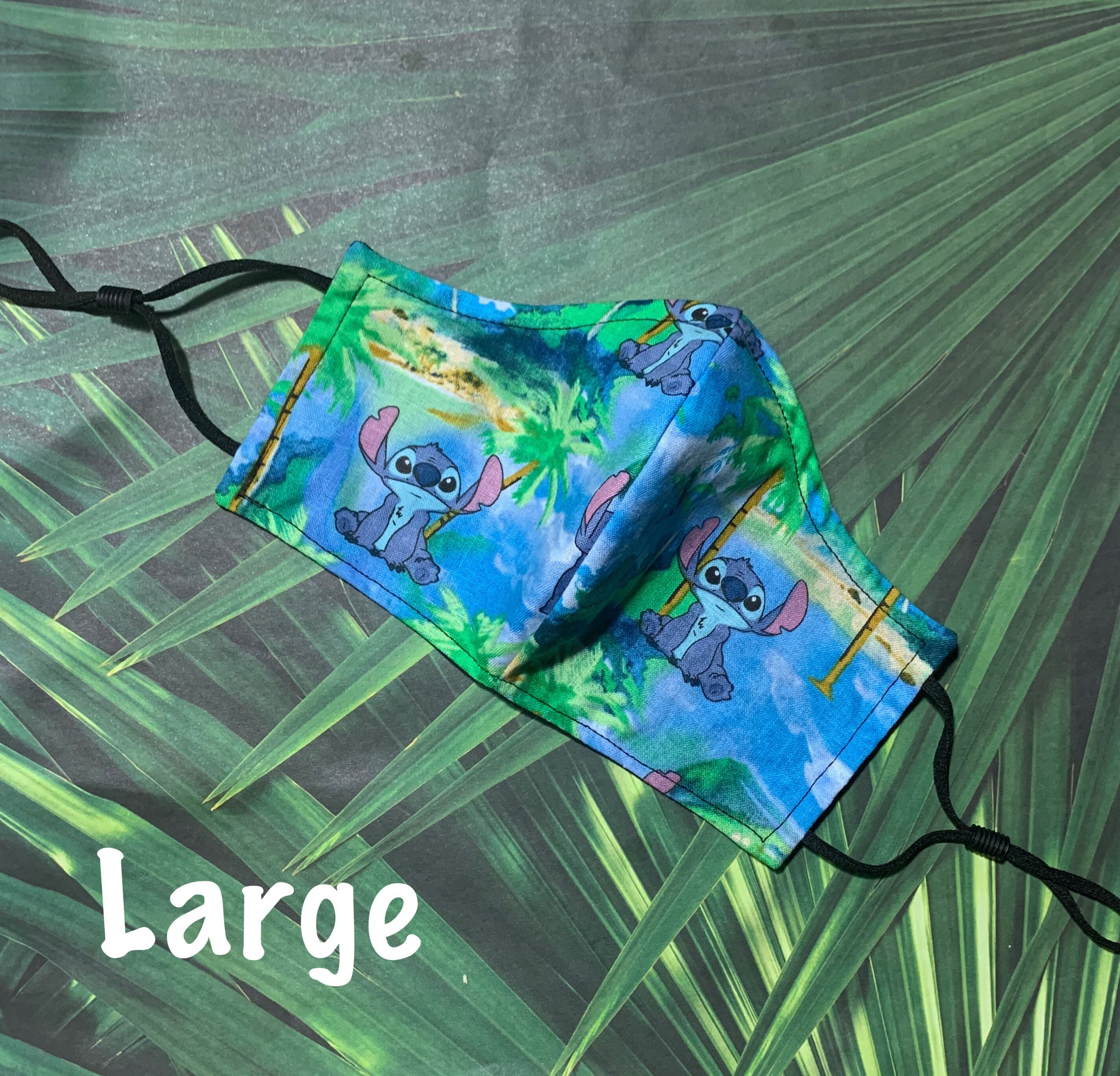 Stitch Face Mask/ Disney Face Mask/ Adjustable Face Mask | Etsy