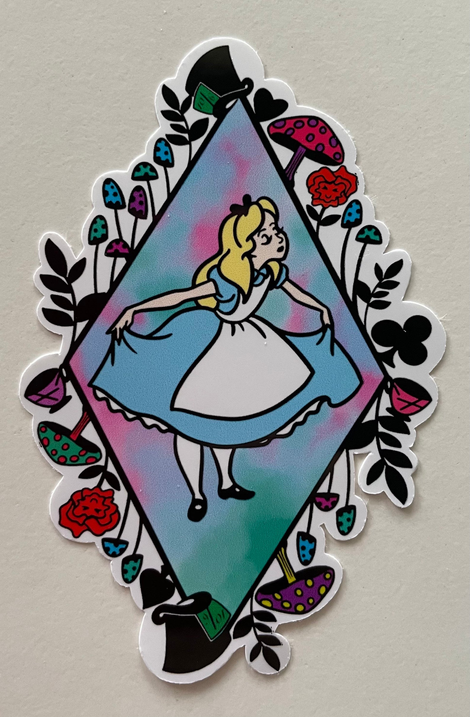 Alice in Wonderland Sticker | Etsy