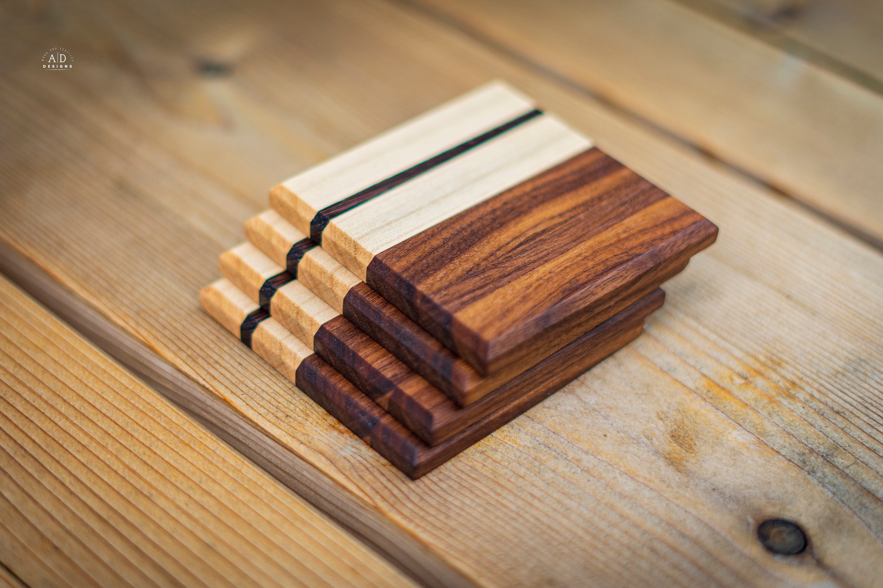 Handmade Wood Coasters for Your Home: wooden Chic - Etsy