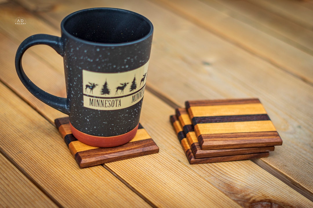 Handmade Wood Coasters for Your Home: "rustic Reverie" - Etsy