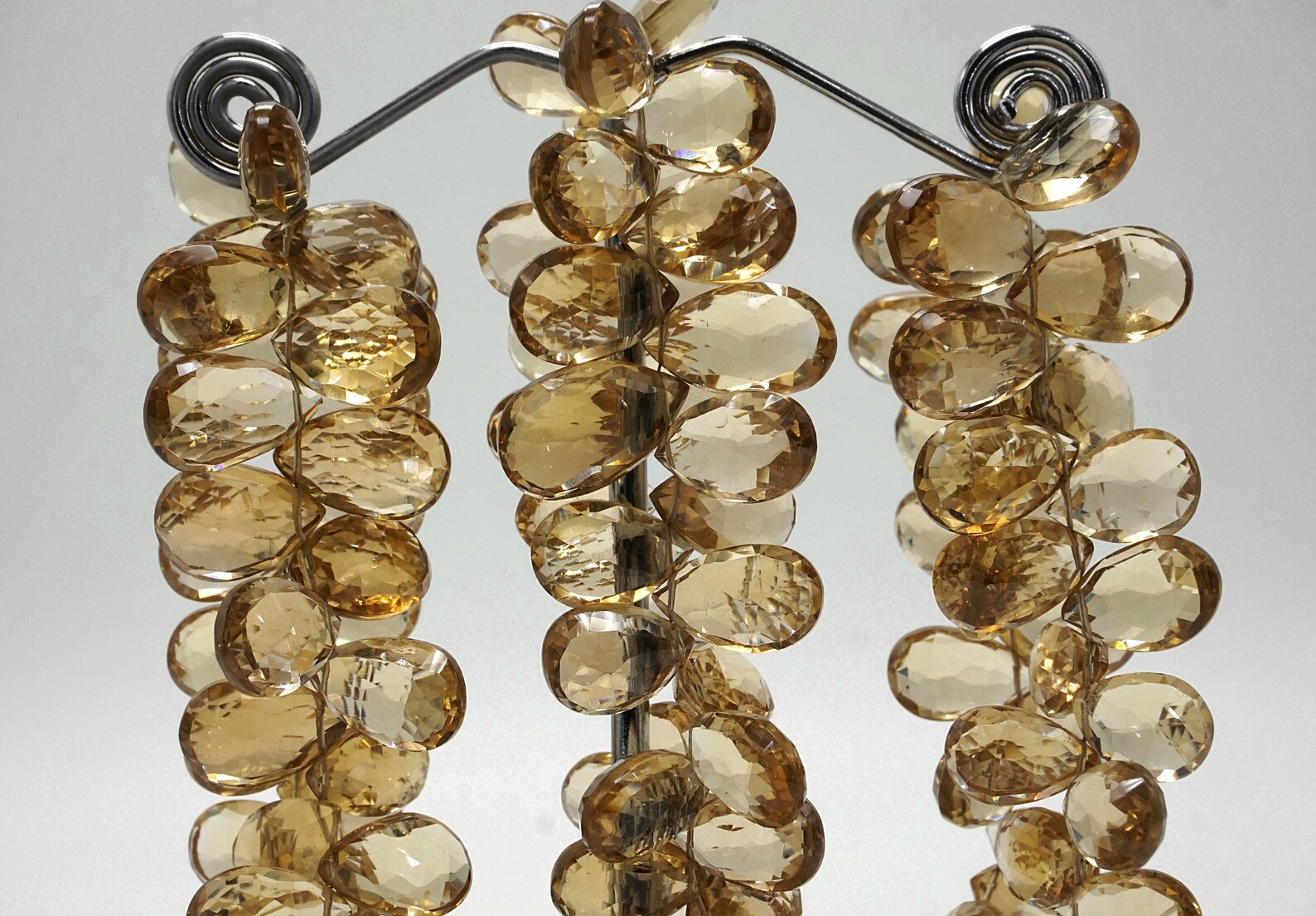 Champagne Topaz Beads, Natural Champagne Topaz Faceted Briolette Beads ...