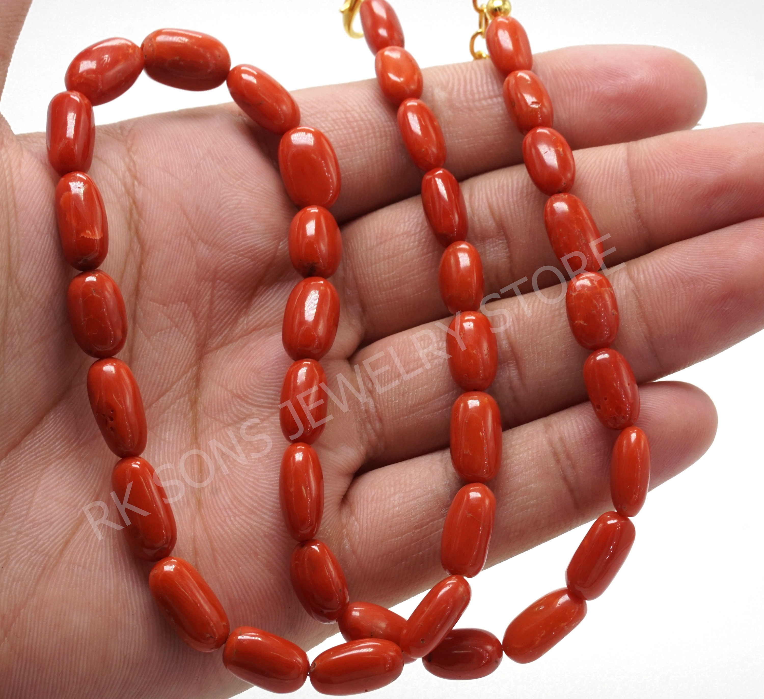 Extremely Rare Natural Coral Necklace Fine Quality Italian | Etsy