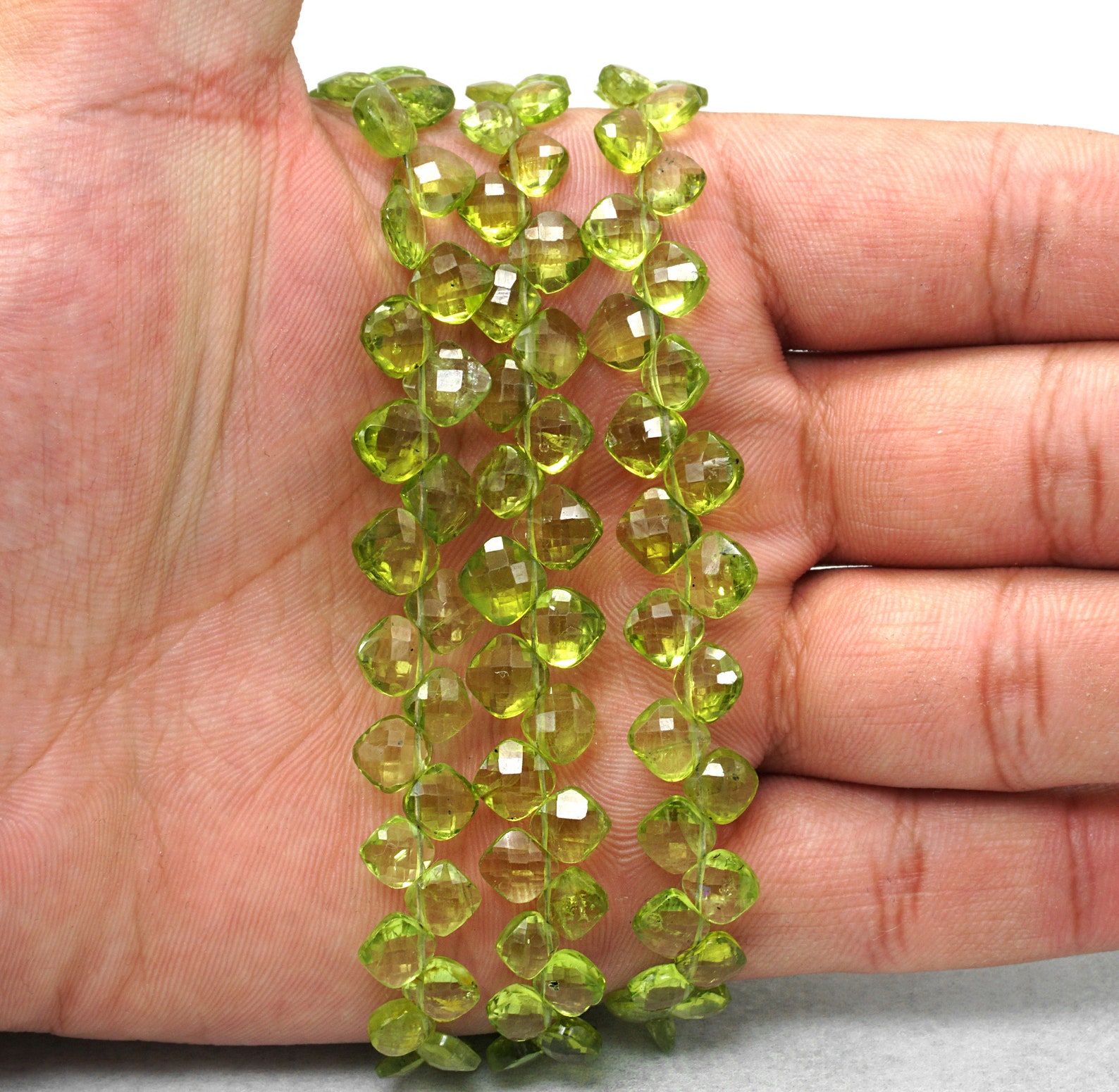 AAA Natural Peridot Coin Beads Peridot Faceted Coin Shape - Etsy