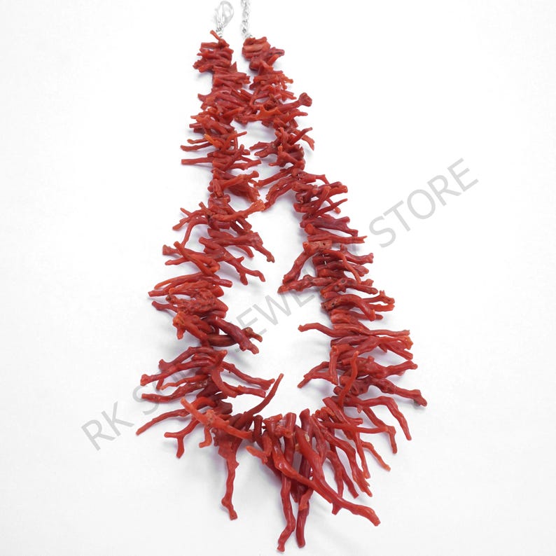 Natural Red Coral Necklace AAA++ Rare Coral Tree Gemstone Necklace ...