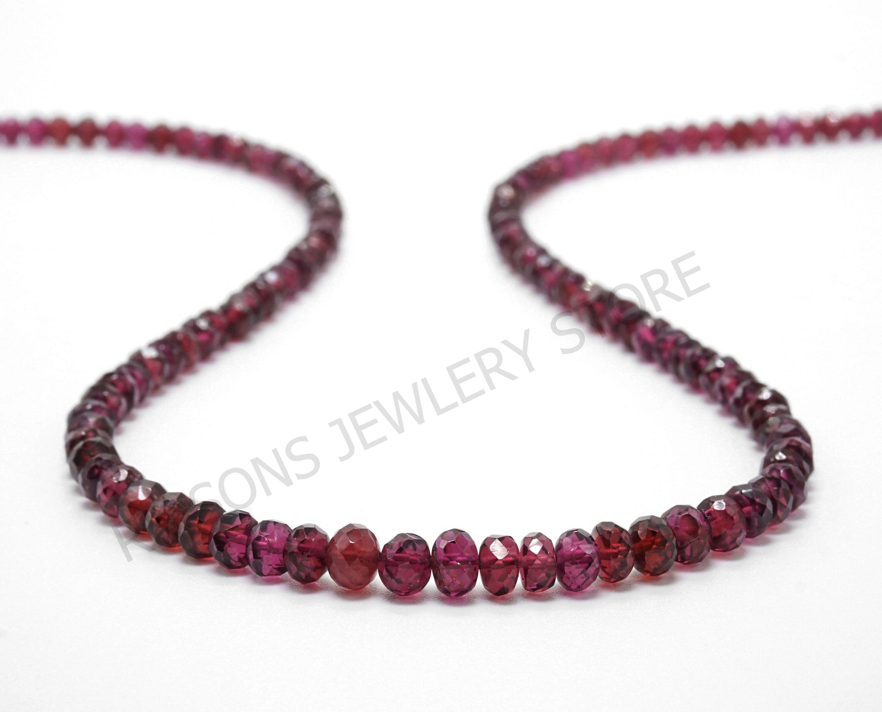 Rhodolite Necklace Gorgeous Natural Rhodolite Garnet Beads - Etsy