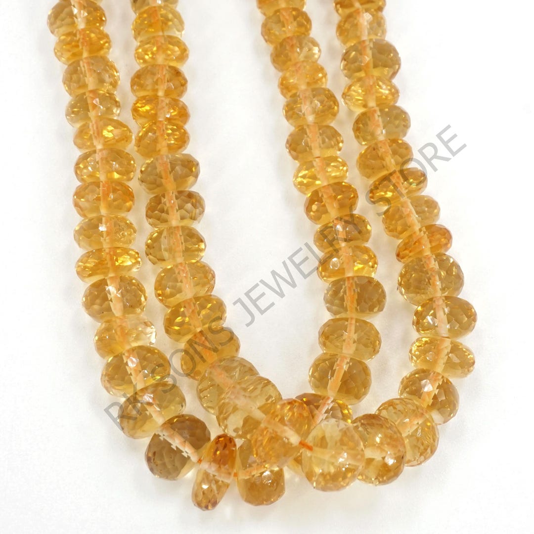 Extremely Rare Natural Citrine Beads, 5 - 9 Mm High Quality Citrine ...