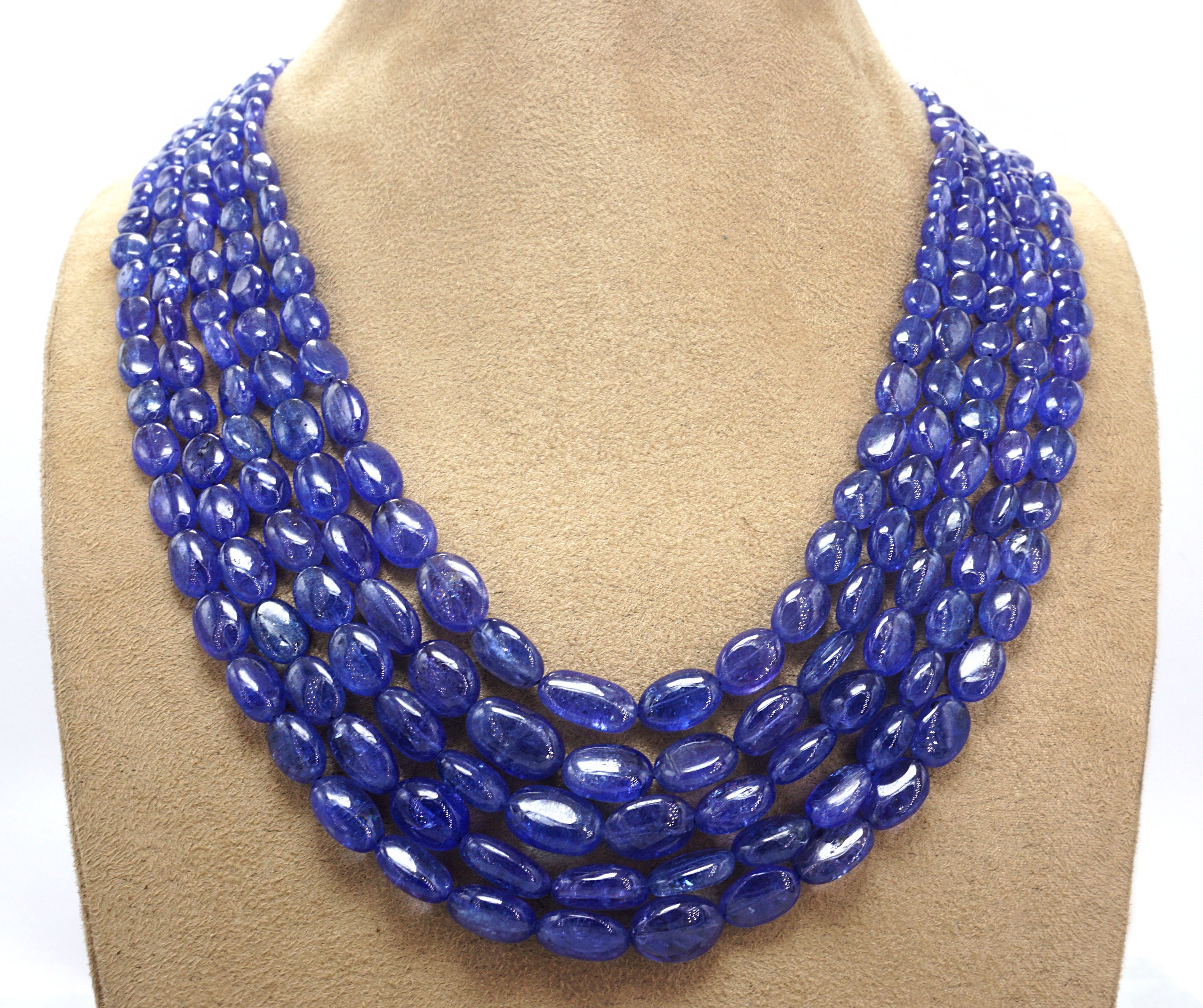 AAA Natural Tanzanite Beads Tanzanite Smooth Oval Beads - Etsy UK