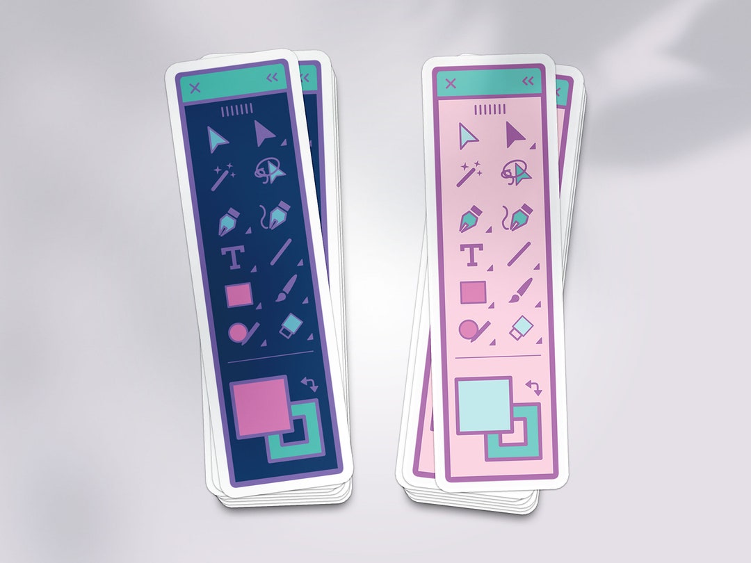 Vaporwave Adobe Toolbar Sticker Set | Gift for Graphic Designer ...