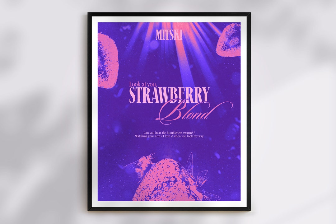 Mitski Art Print "strawberry Blond" | Indie Music Wall Decor, Retro ...