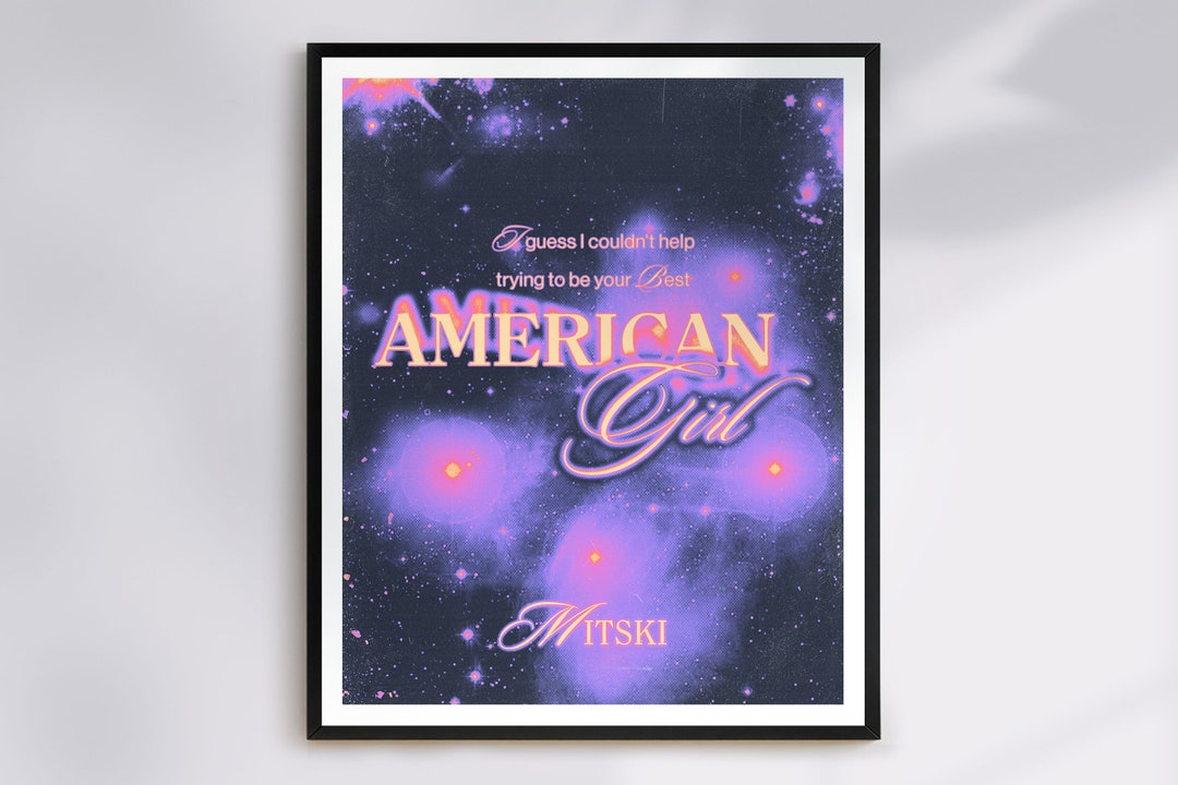 Mitski Art Print "your Best American Girl" | Indie Music Wall Decor, Retro Vintage Concert ...