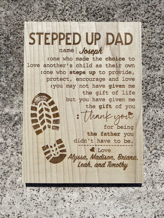 Stepped up Dad // SVG PDF - Etsy