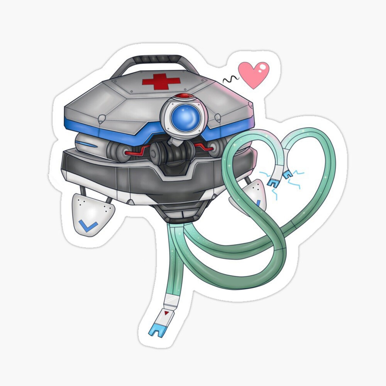 Lifeline Heal Drone Sticker Very Cute Apex Legends | Etsy