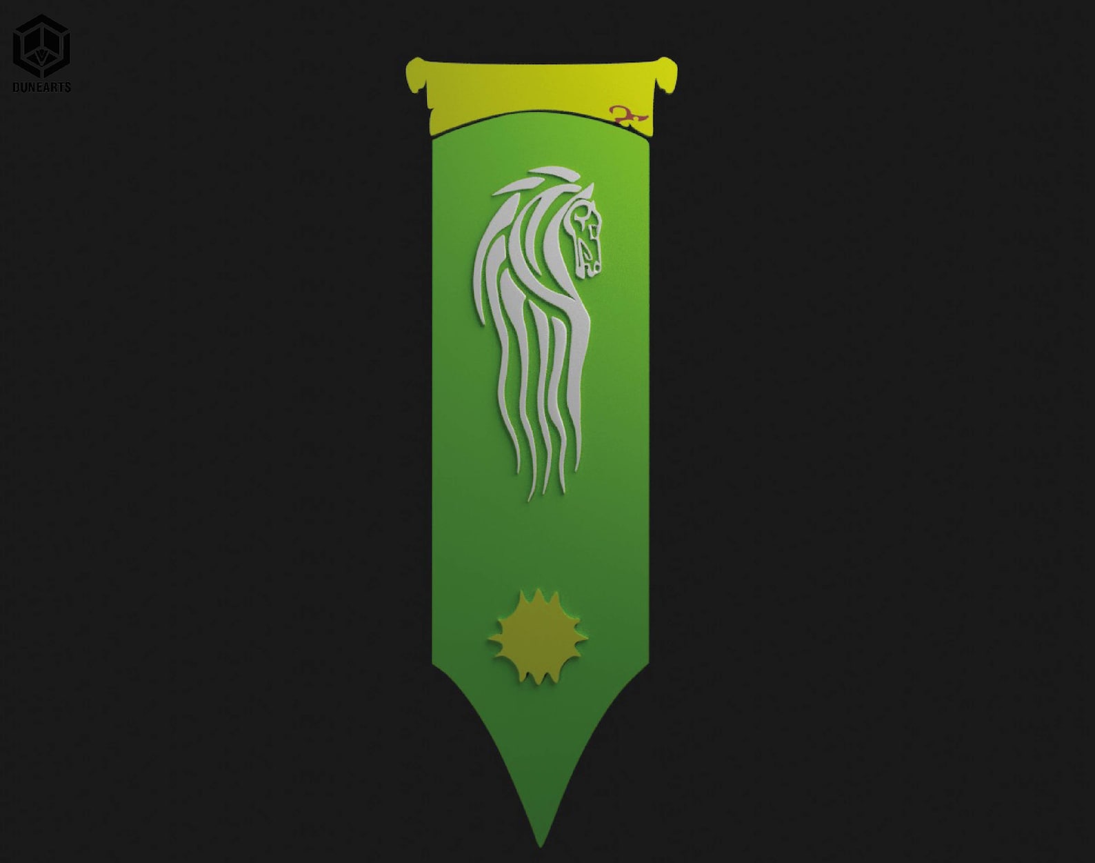 Rohan Banner STL 3D Rohan's Banner Tribute | Etsy