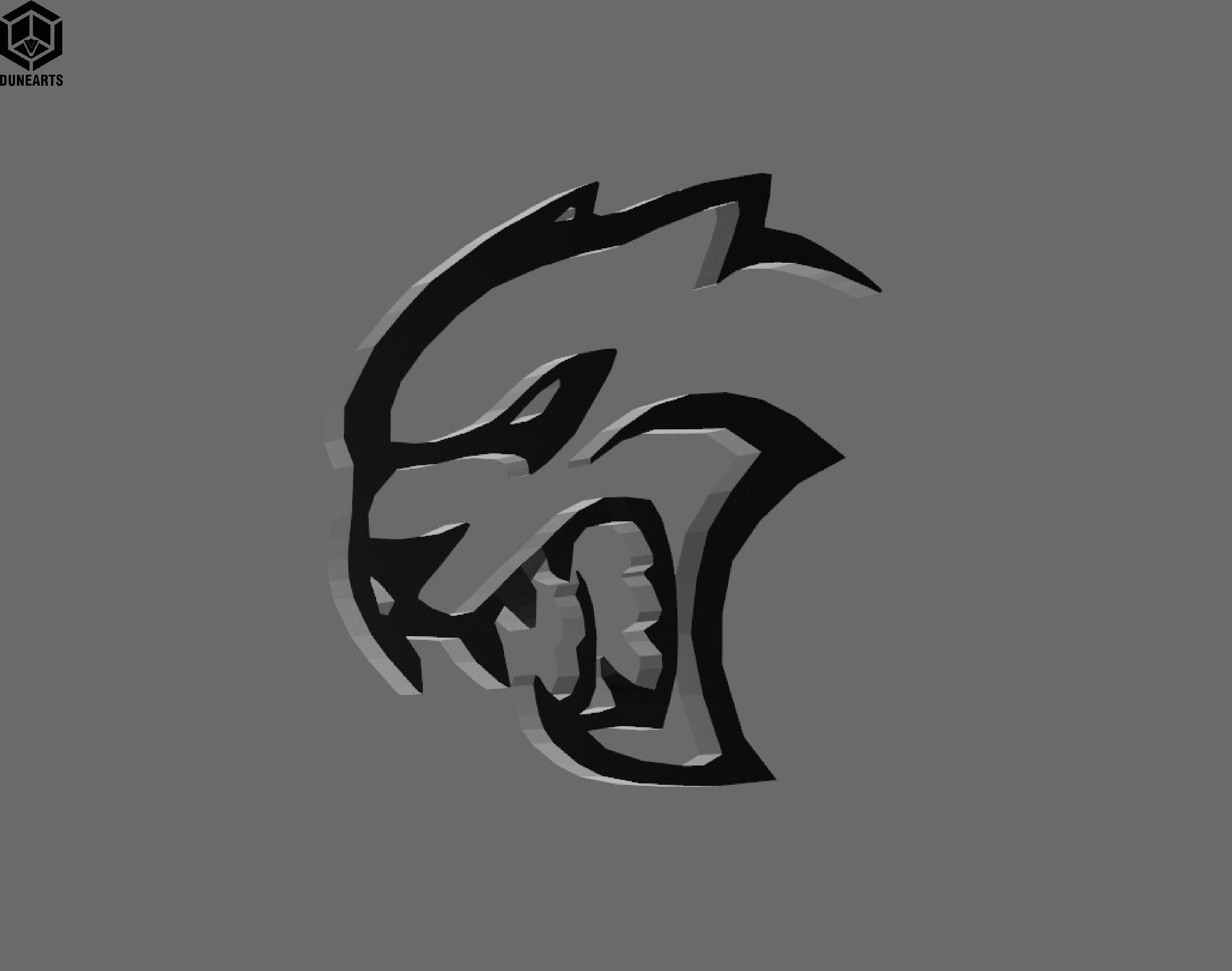 Logotipo de Hellcat logotipo 3D STL Dodge Hellcat | Etsy