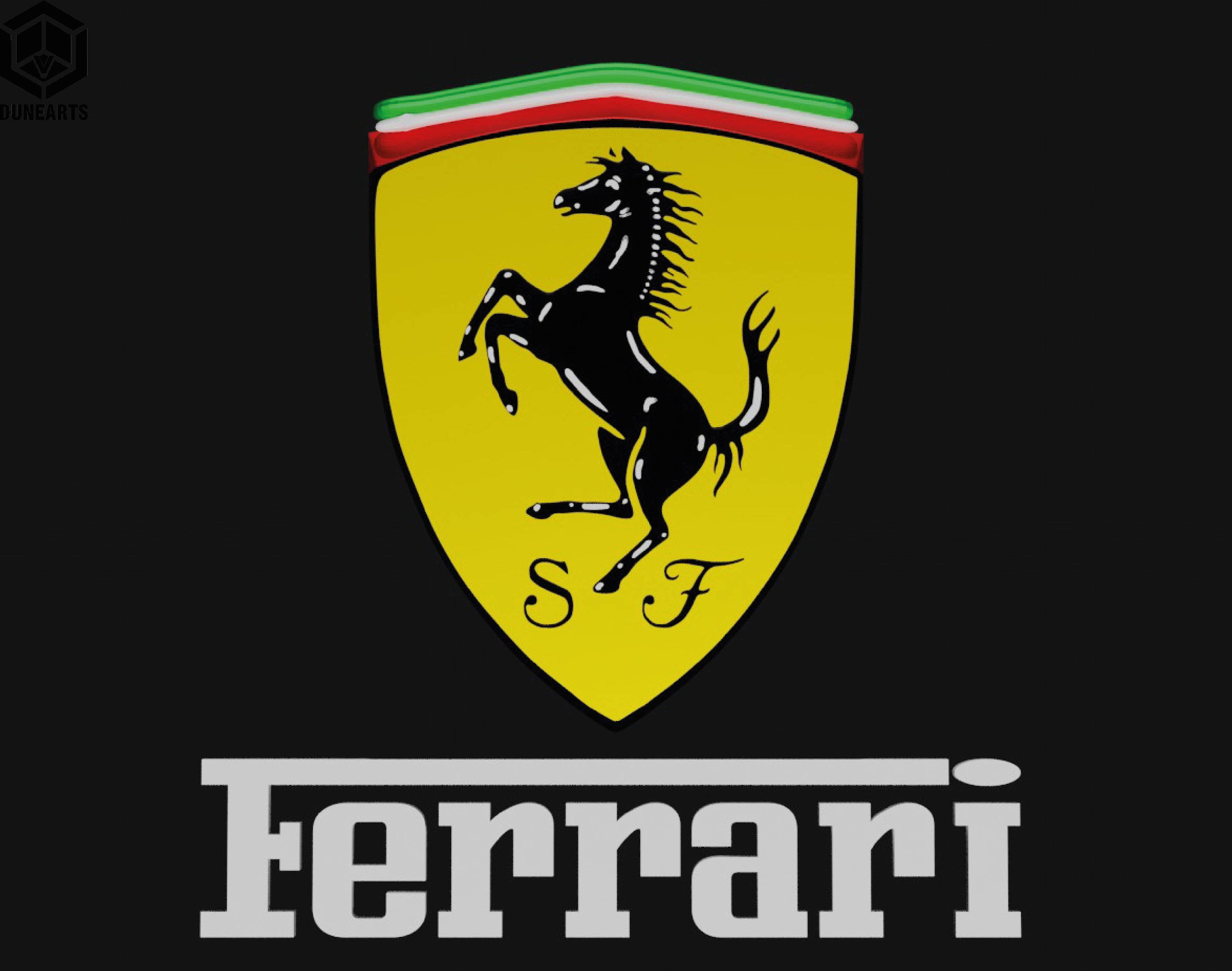 Ferrari logo 3D STL Ferrari logotype Inspiration | Etsy