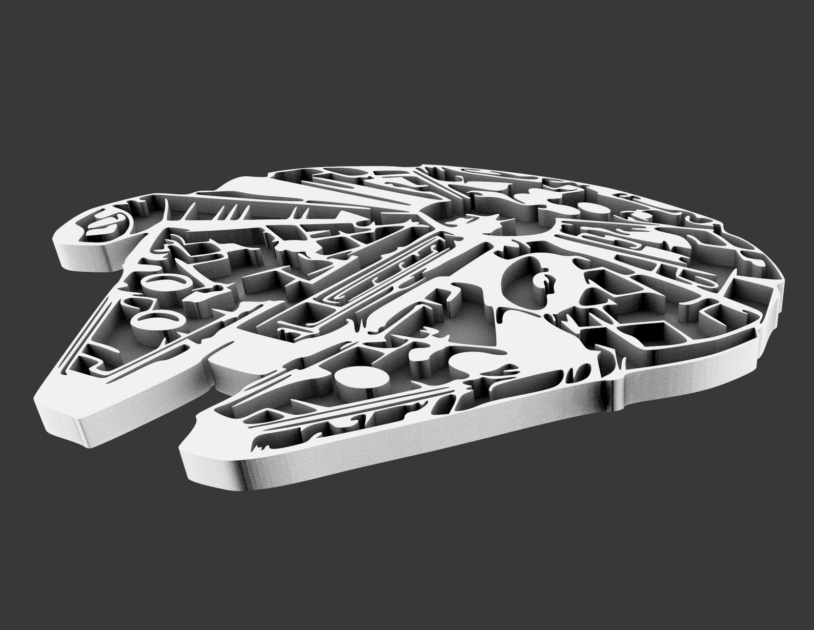 Millennium Falcon STL 3D Millennium Falcon Model Inspiration | Etsy