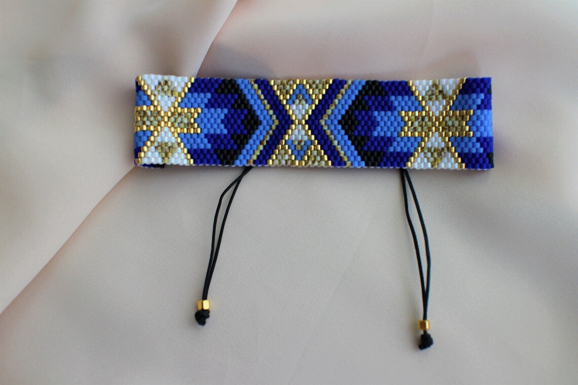 Miyuki Bead Bracelet, Geometric Beaded Bracelet, Miyuki Jewelry ...