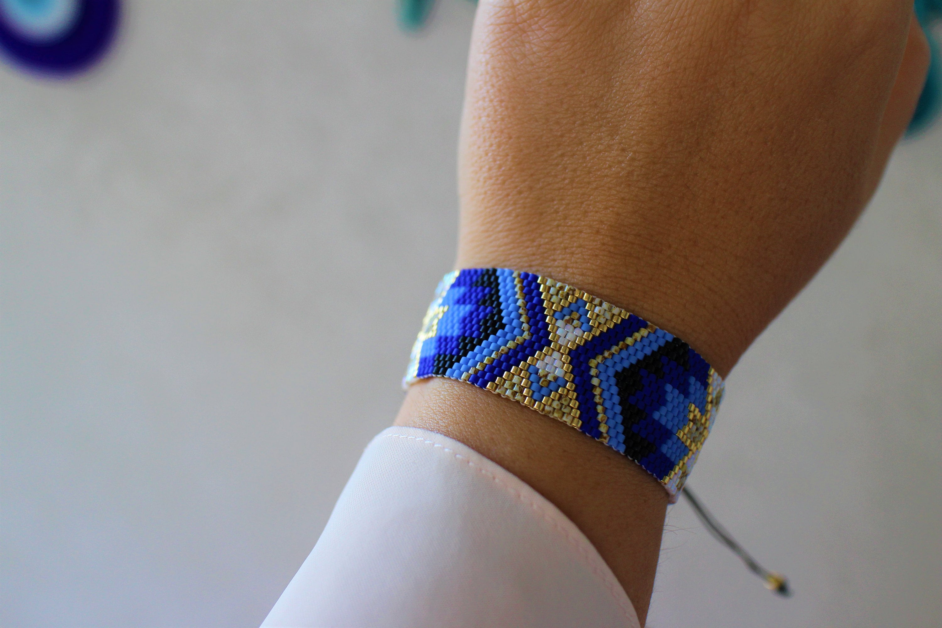 Miyuki Bead Bracelet, Geometric Beaded Bracelet, Miyuki Jewelry ...