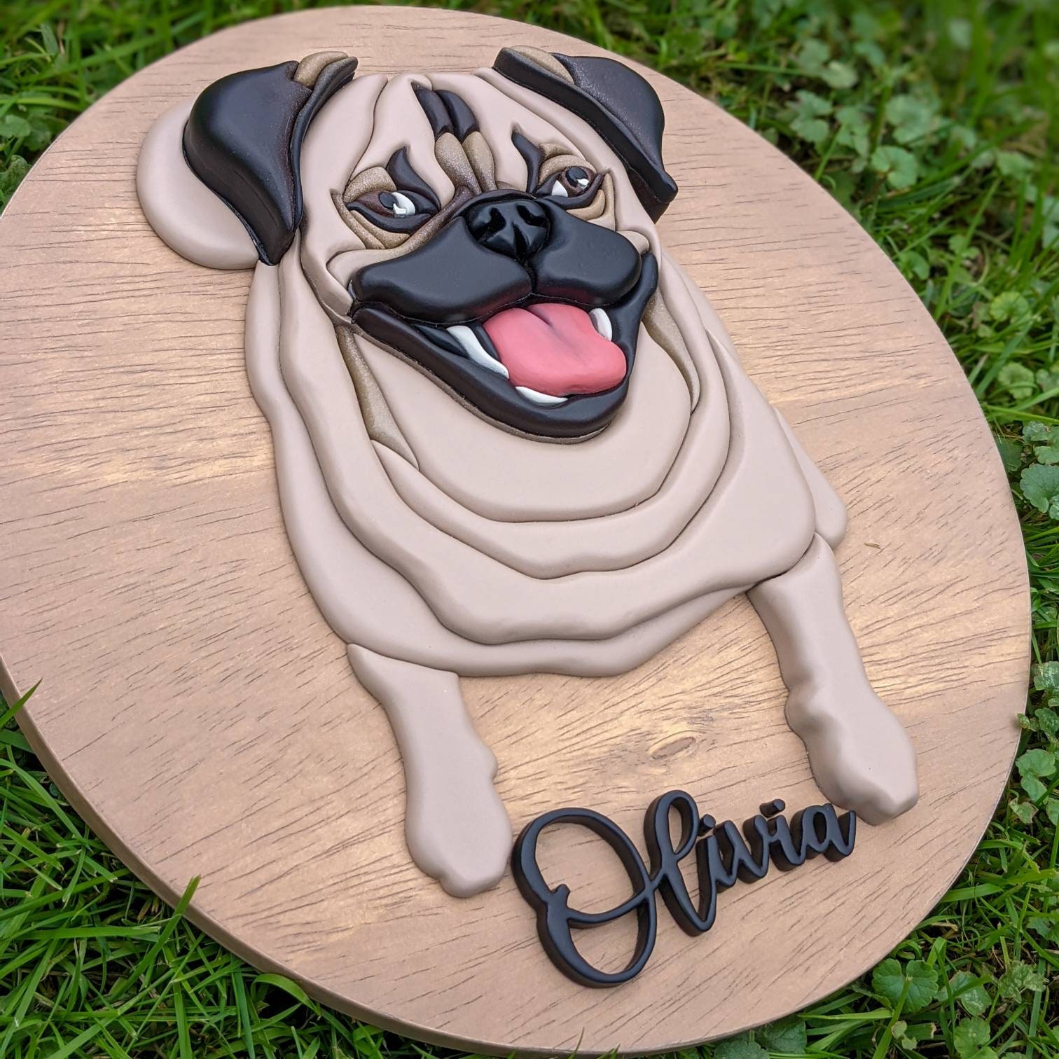 3D Custom Wooden Dog Portrait Pet Memorial Gift DEPOSIT - Etsy