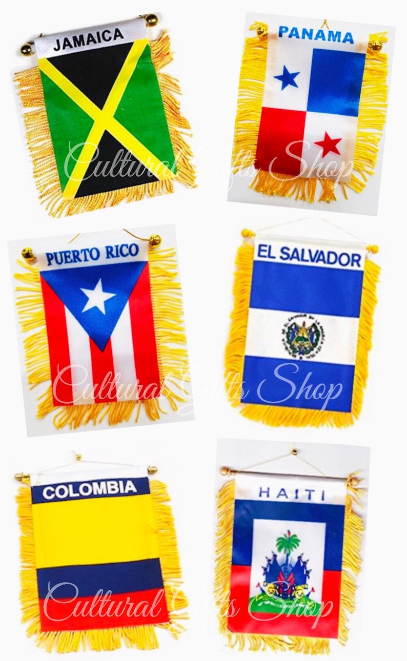 Mini 4x6 Car Flag Banners/Mini Car Flags/Mini Banners/Puerto | Etsy