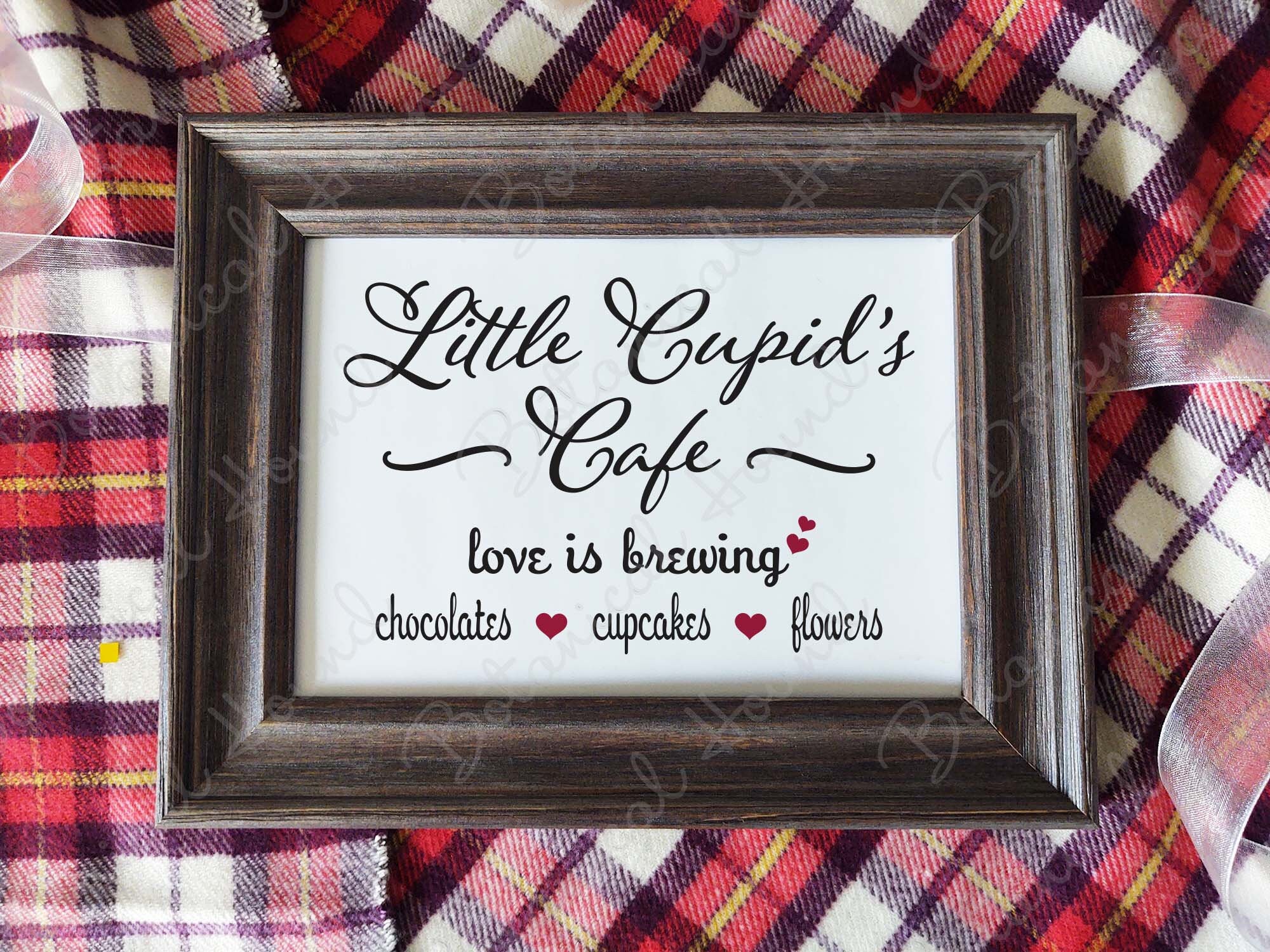 Little Cupid's Cafe Love is Brewing Sign SVG Cut File for - Etsy
