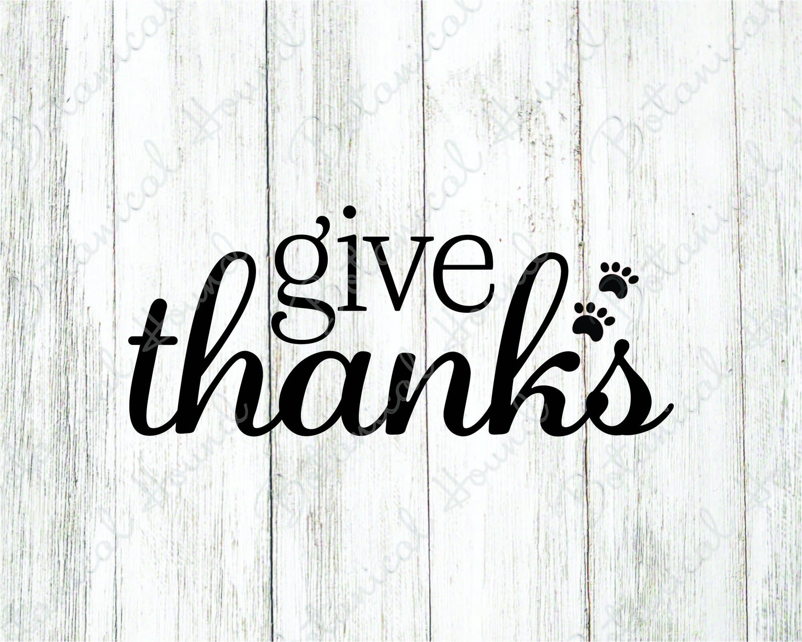 Give Thanks Dog Themed SVG Cut File for Cricut and Silhouette - Etsy
