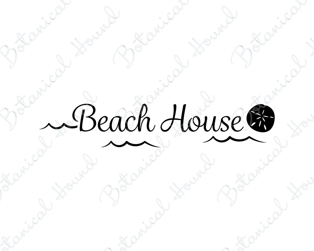Beach House SVG Cut File for Cricut and Silhouette | Vacation House SVG ...