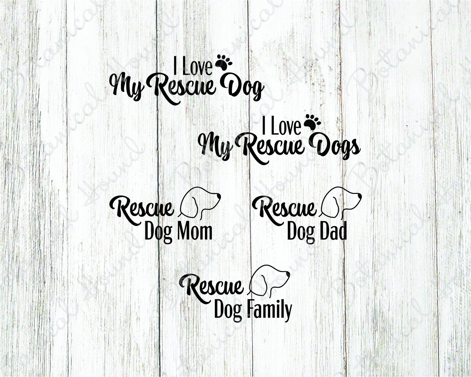Rescue Dog SVG Bundle Rescue Dog Dad SVG Rescue Dog Mom - Etsy