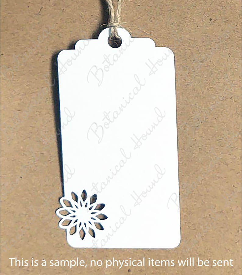 Flower Gift Tag SVG Cut File for Cricut and Silhouette - Etsy