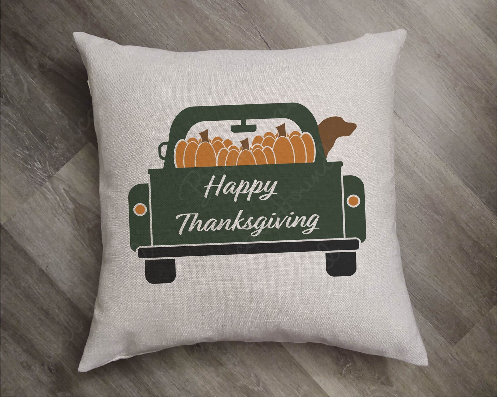 Happy Thanksgiving Truck With Pumpkins and Dog SVG | Fall SVG ...