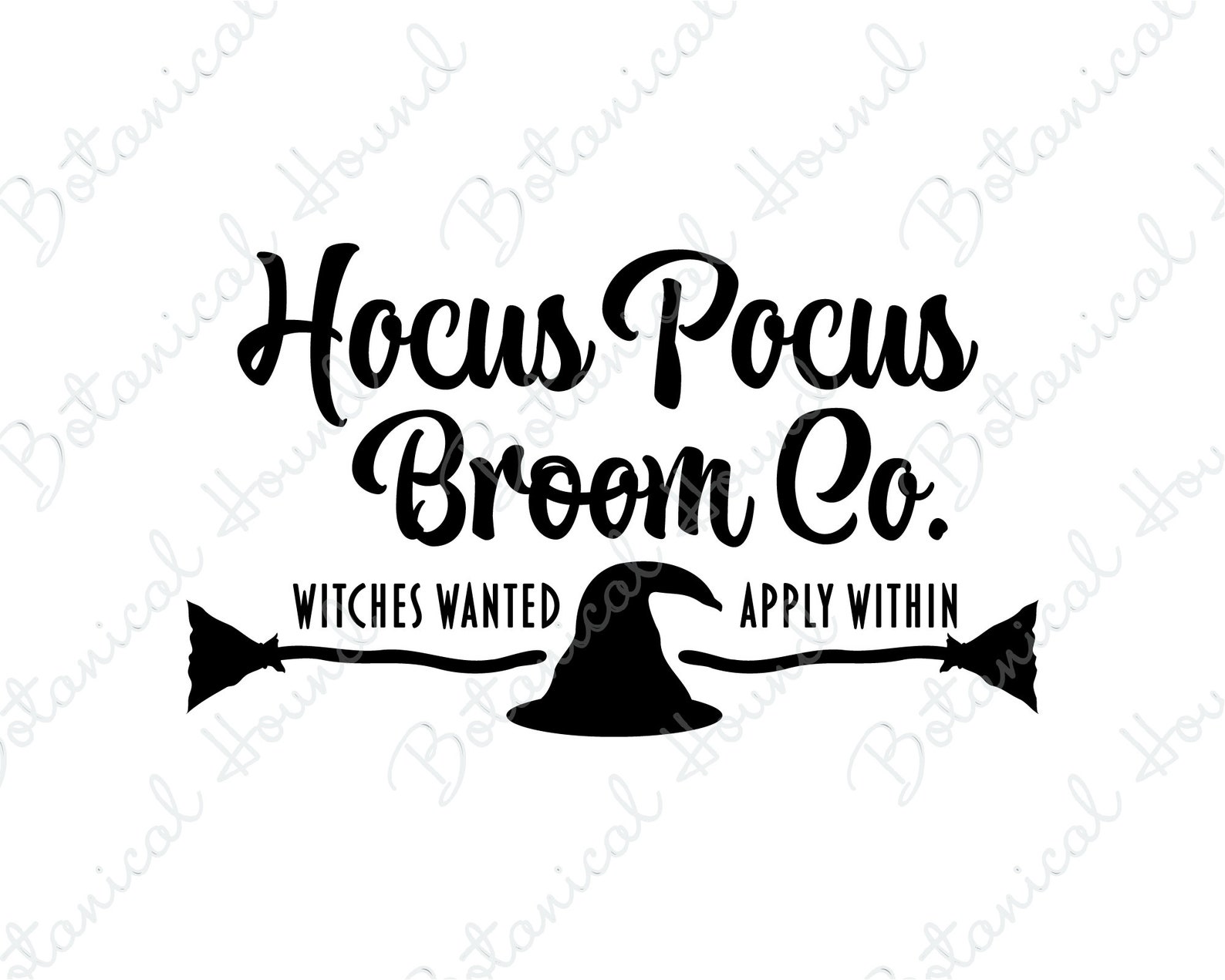 Hocus Pocus Broom Co SVG Cutting File for Cricut and - Etsy