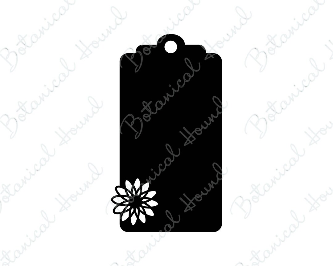 Flower Gift Tag SVG Cut File for Cricut and Silhouette - Etsy Ireland