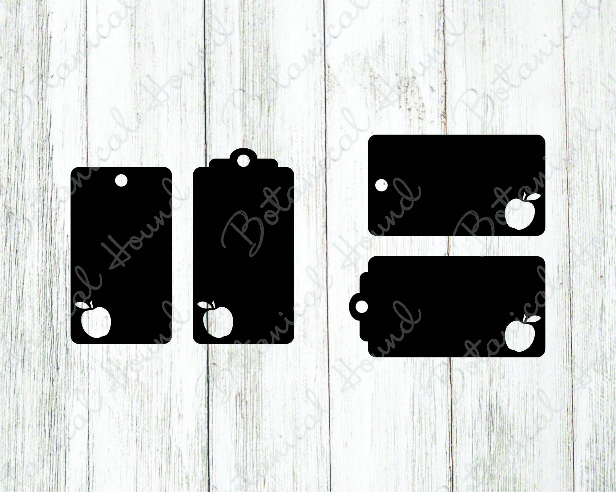 Apple Gift Tag Bundle SVG Cut File for Cricut and Silhouette | Etsy