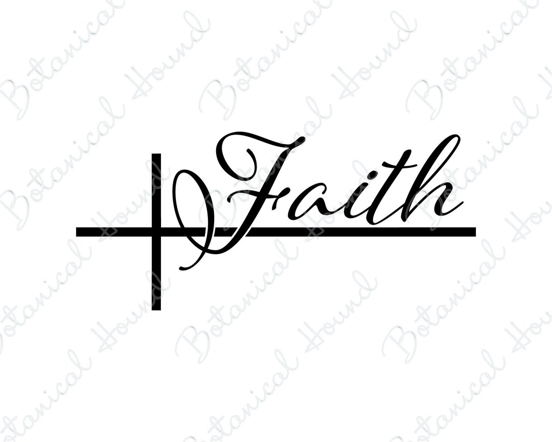Faith Cross Svg Cut File For Cricut And Silhouette Etsy