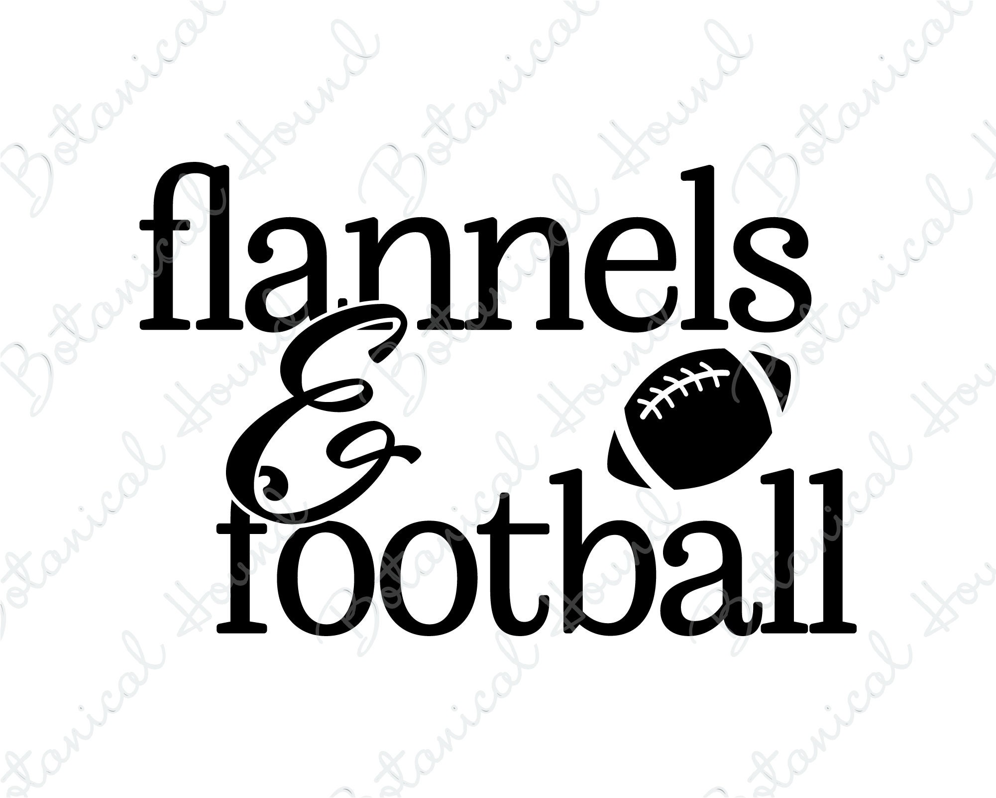 Flannels and Football SVG Cut File for Cricut and Silhouette - Etsy