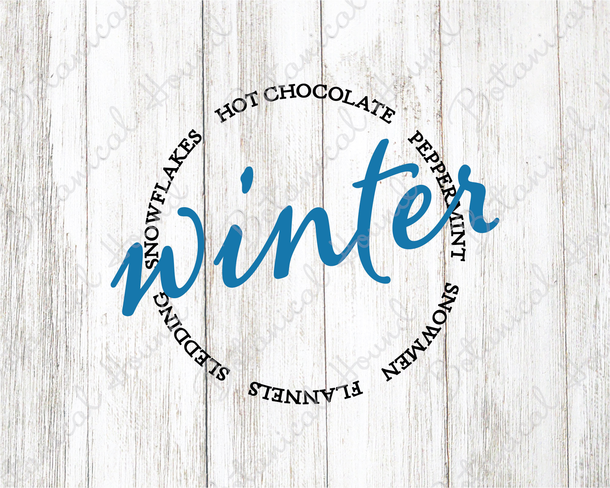 Winter Themed Circular Layered SVG Design | Winter Round SVG Cutting ...