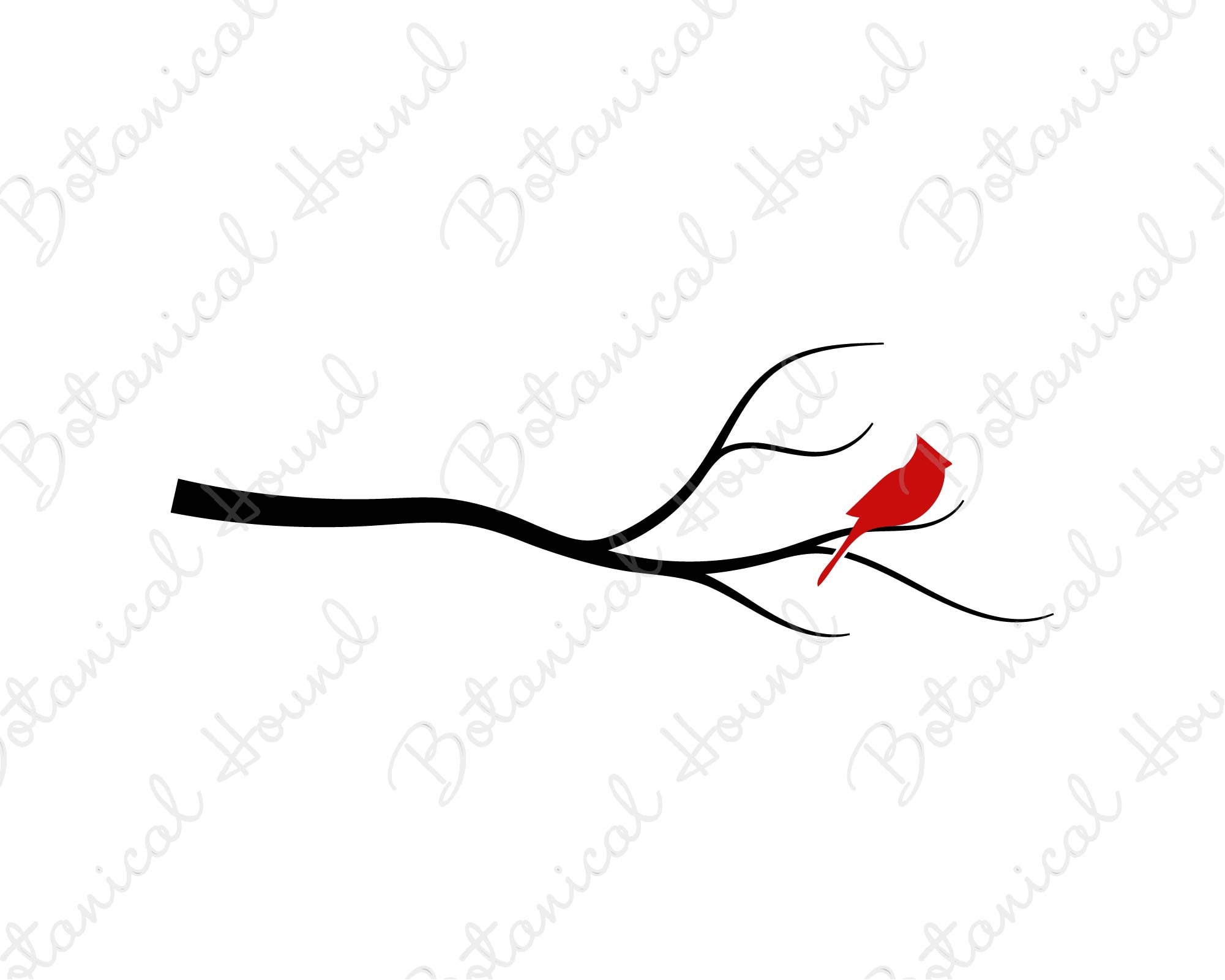Cardinal on Branch Layered SVG Cut File for Cricut and - Etsy