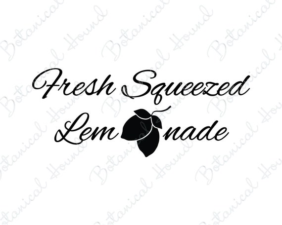 Fresh Squeezed Lemonade SVG Summer Sign SVG Cut File for | Etsy