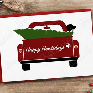 Happy Howlidays Truck With Dog Paw Print and Tree SVG for Cricut and ...