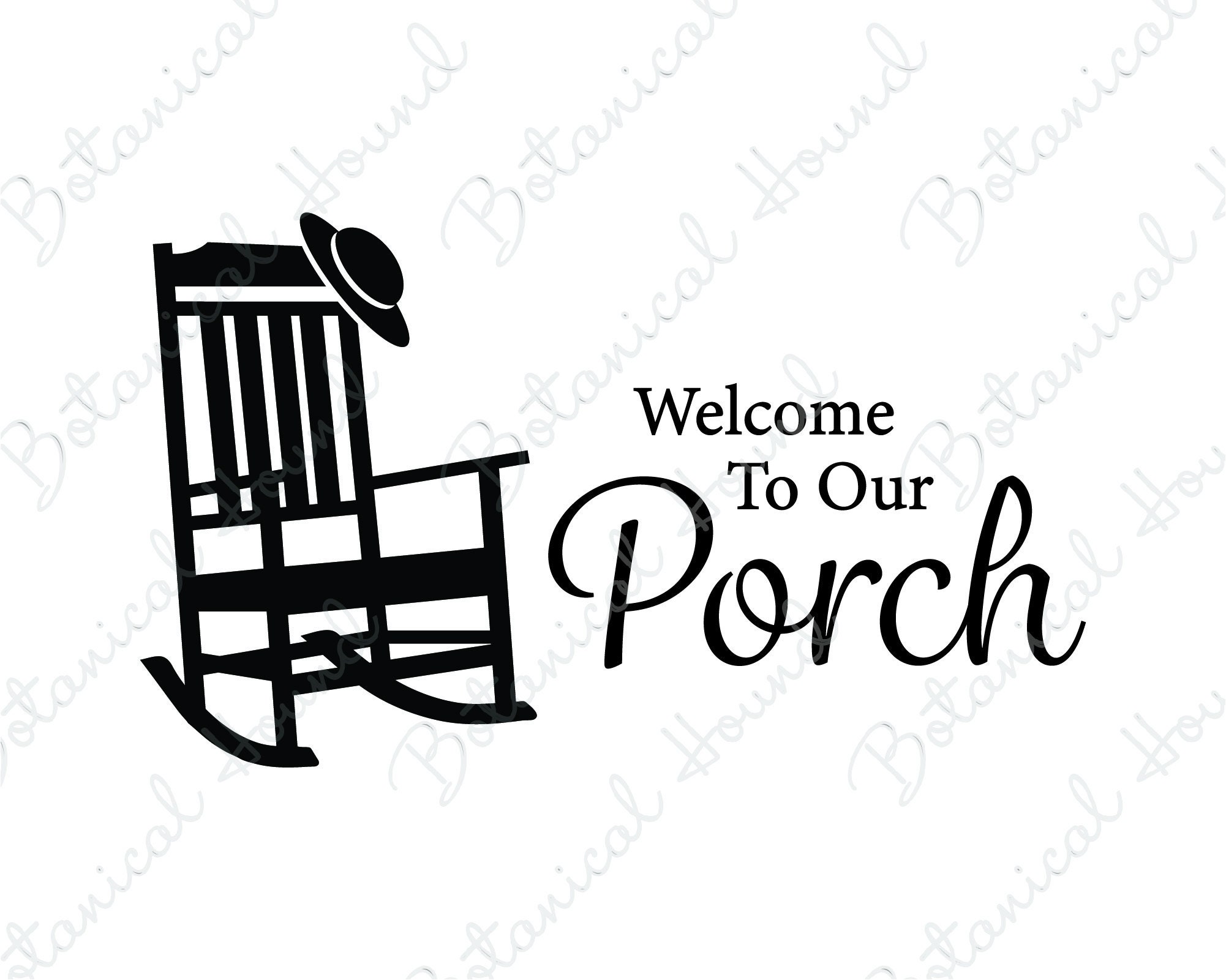 Welcome to Our Porch SVG | Welcome to Our Porch Cutting File for Cricut ...