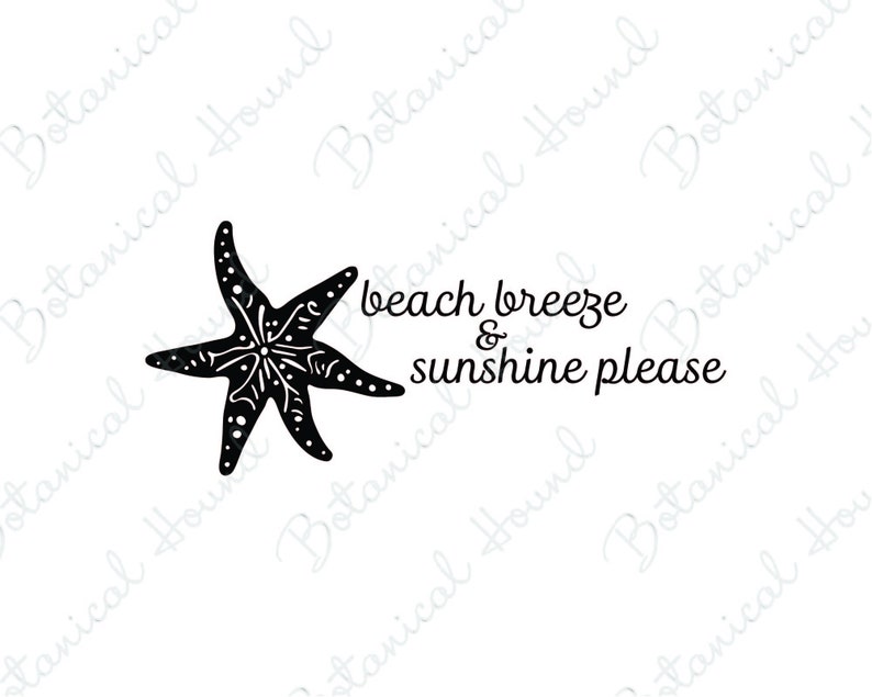 Beach Breeze and Sunshine Please SVG Cut File for Cricut and - Etsy