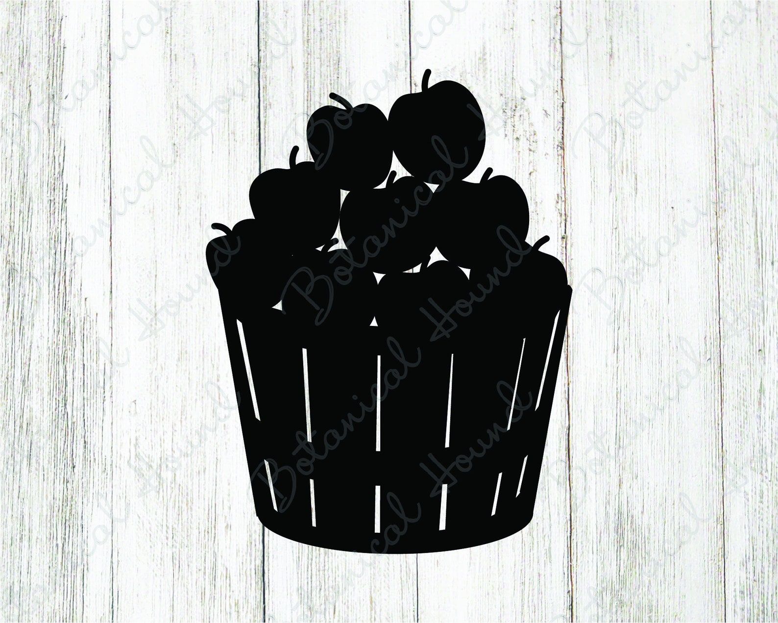 Basket of Apples SVG | Fall Theme SVG | Harvest SVG Cut File for Cricut ...