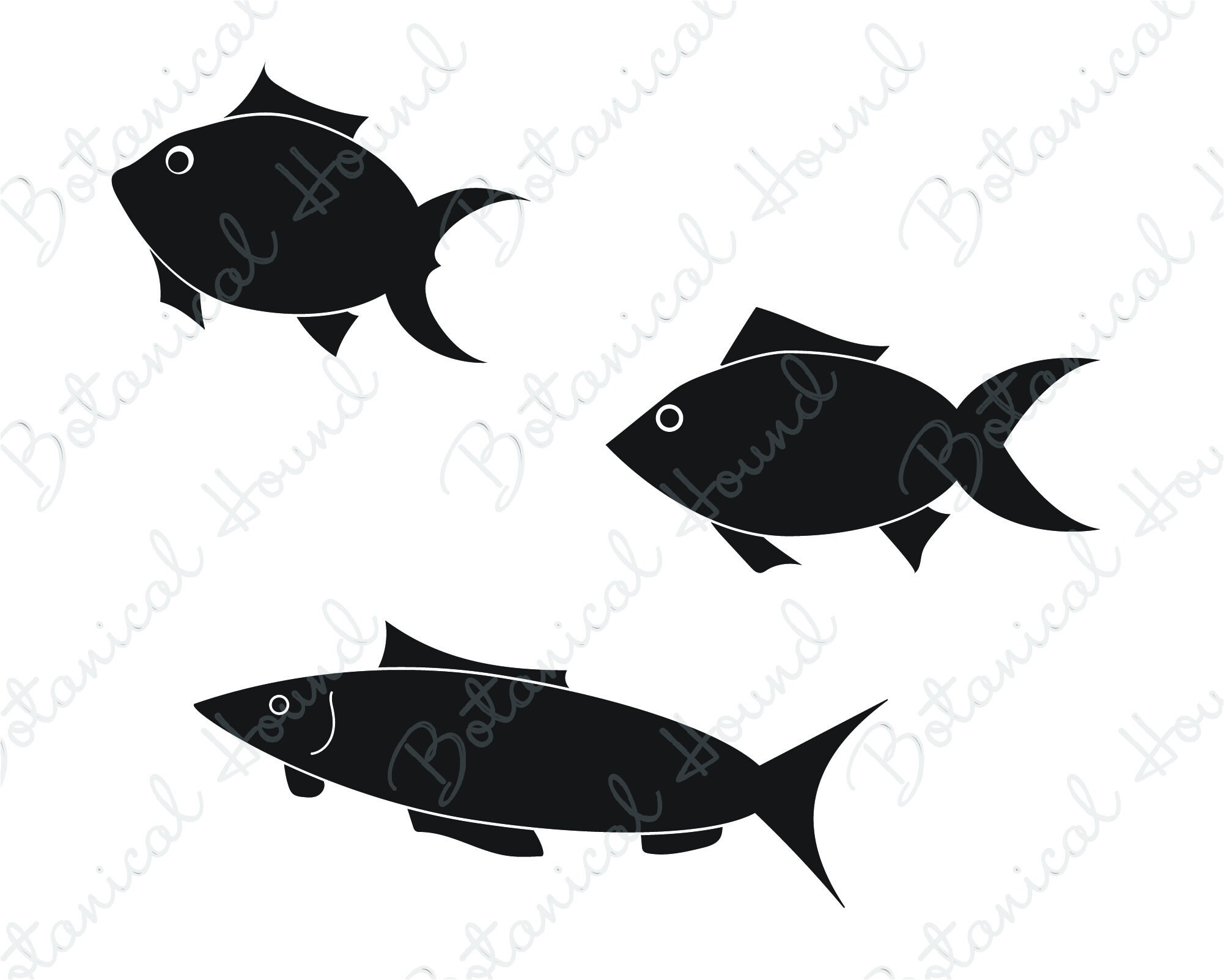 Fish SVG Cut File Bundle for Cricut and Silhouette Summer - Etsy