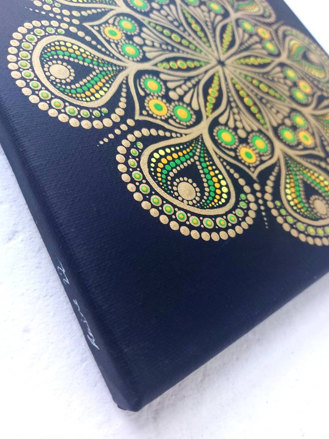 Hand Painted Dotwork Mandala - Etsy