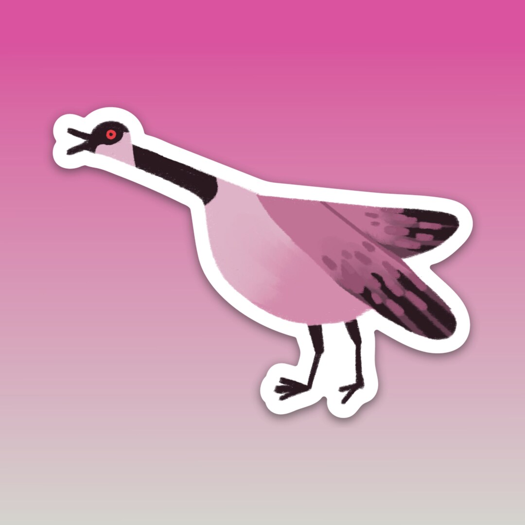HONK HONK Goose Sticker | Die Cut Vinyl Sticker | Angry Silly Goose ...