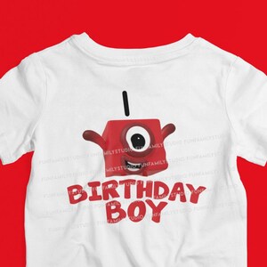 Numberblocks, Birthday Boy Design, Boy 1st Birthday Printable File for ...